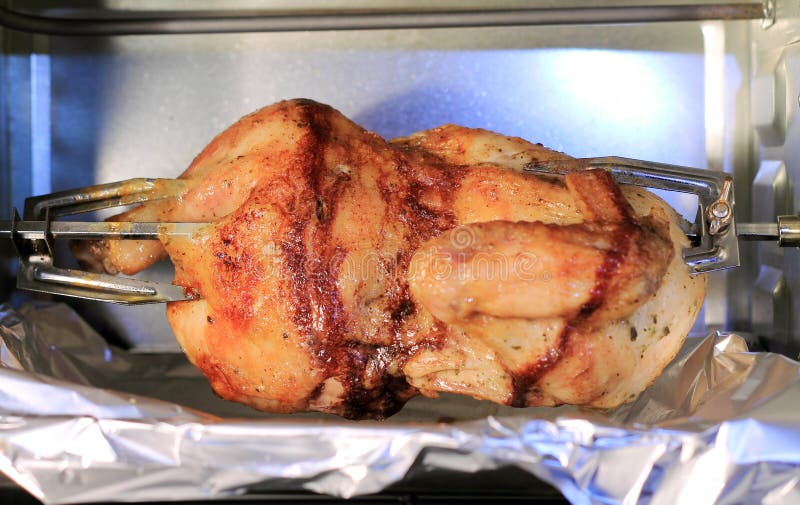 The meat in the oven stock photo. Image of season, fried - 79878160