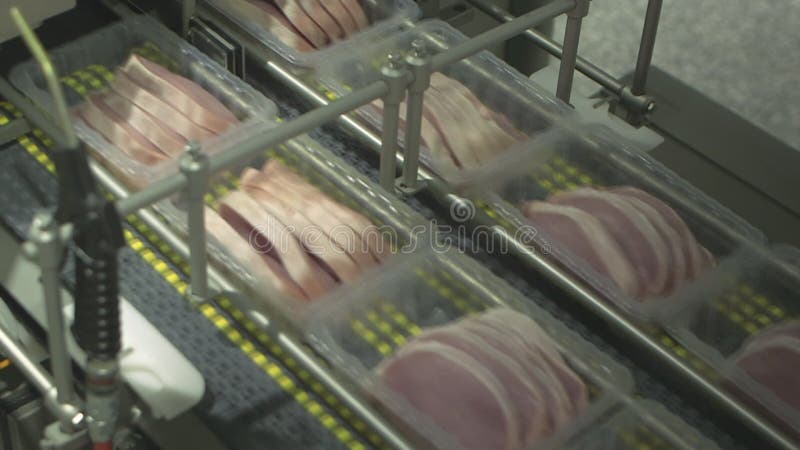 Raw Beef Escalope. Layering Thinly Sliced â€‹â€‹fresh Red Meat Steaks ...