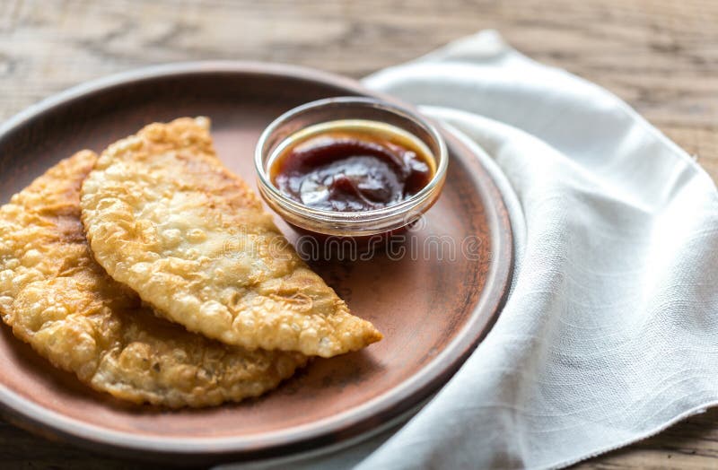 Meat patties on the plate stock image. Image of napkin - 68220121