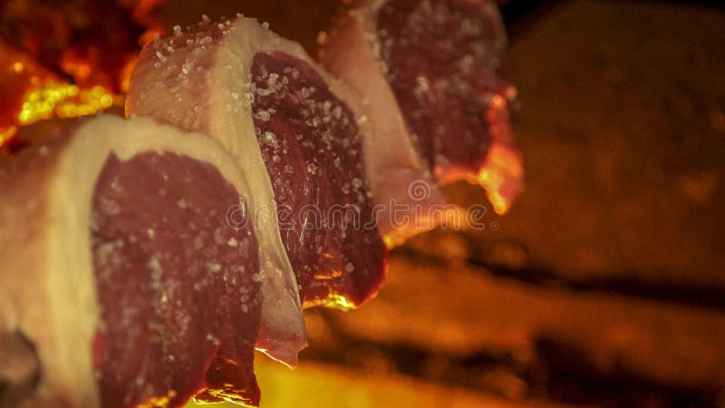 Meat Picanha in Fire Brazil Stock Image - Image of cooking, fresh ...