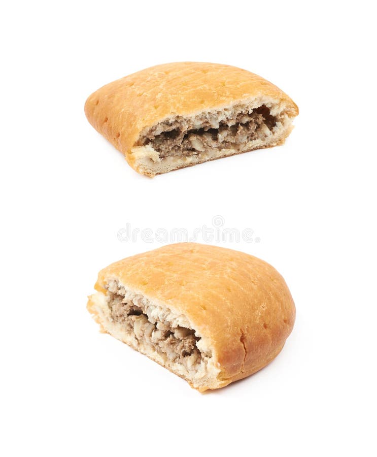 Meat pie isolated stock image. Image of english, closeup - 85485535
