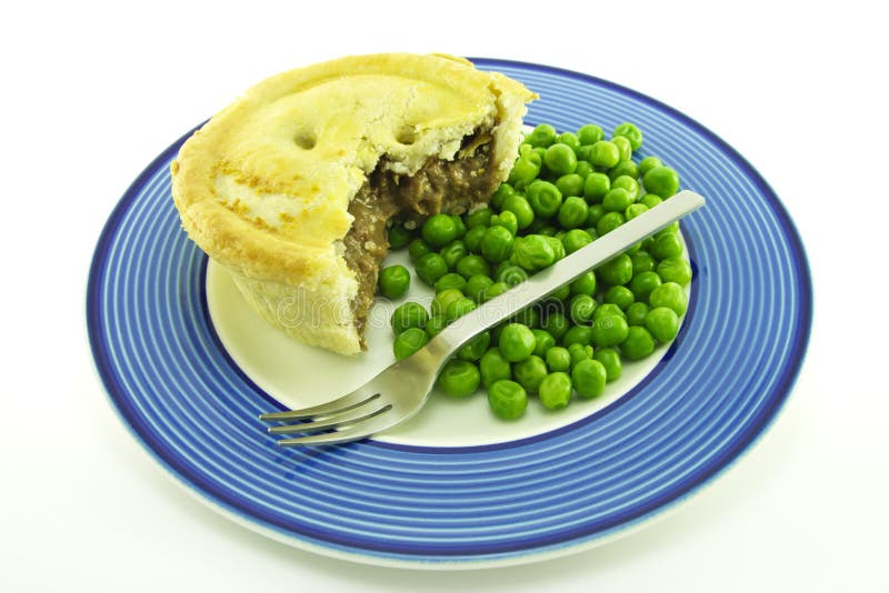 Meat Pie on a Plate stock image. Image of diet, pastry - 11354221