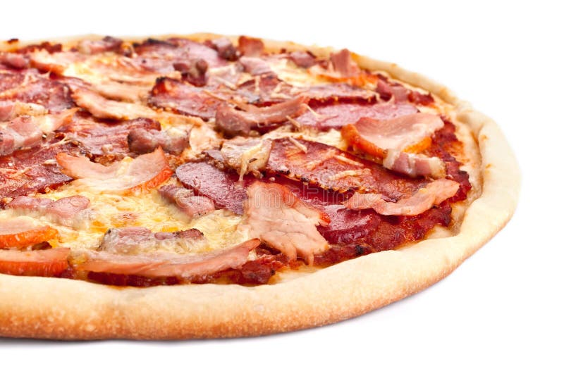 Meat pizza stock photo. Image of fastfood, classic, main - 9343810