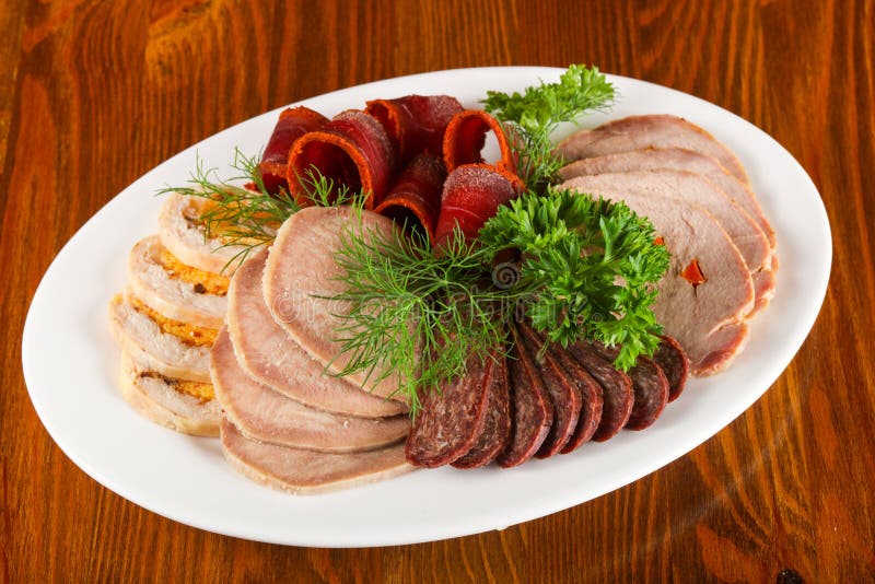Meat plate stock image. Image of food, table, fresh - 112220863