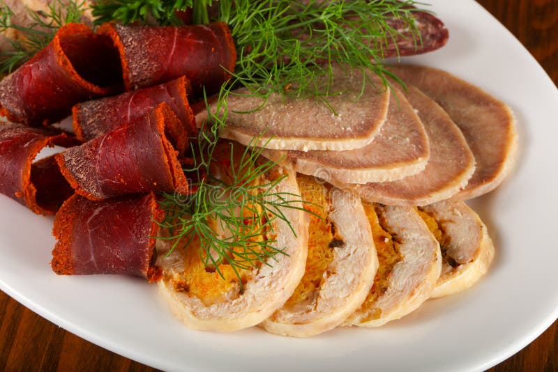 Meat plate stock image. Image of beef, cooked, dinner - 126356567