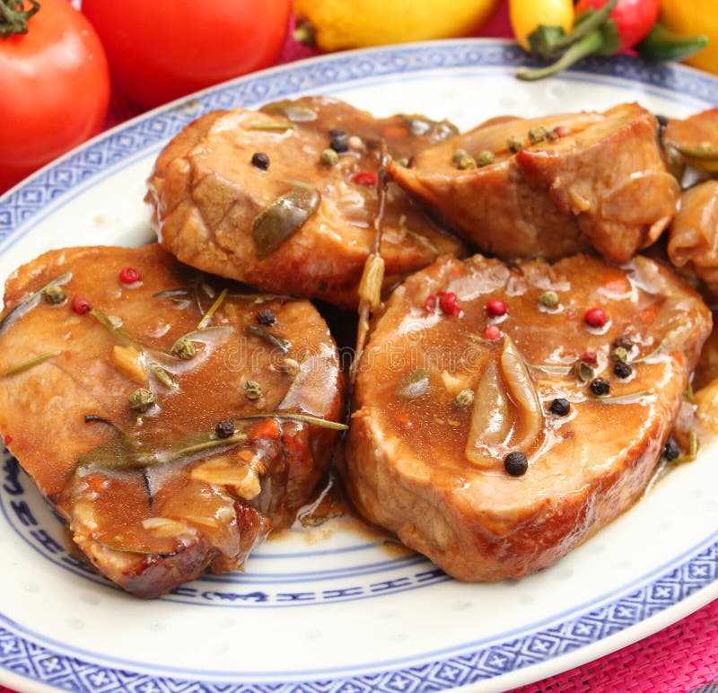 Meat of a pork stock image. Image of dinner, meal, pepper - 39200621