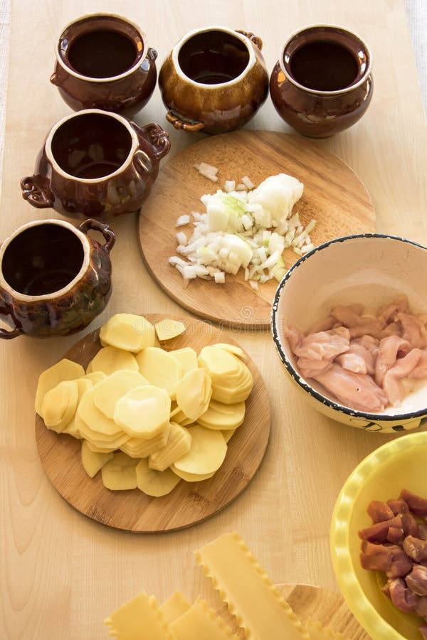 The Meat in the Pot, Ingredients for Cooking Stock Photo - Image of ...