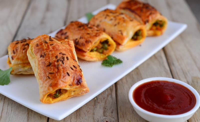 Meat puffs stock photo. Image of delicacy, indian, food - 63982264