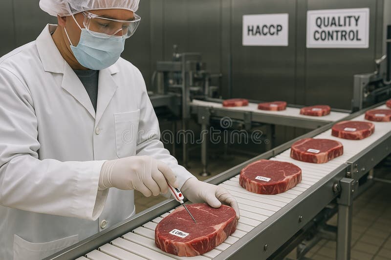 Meat Quality Inspection on Processing Line Under HACCP Protocols, with ...