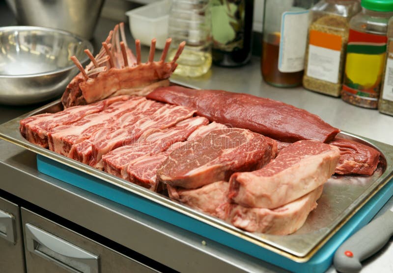 Meat ready for cooking stock photo. Image of food, butcher - 23077038