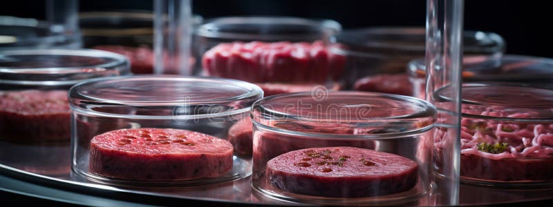 Meat Research in the Laboratory. Generative AI, Stock Image - Image of ...