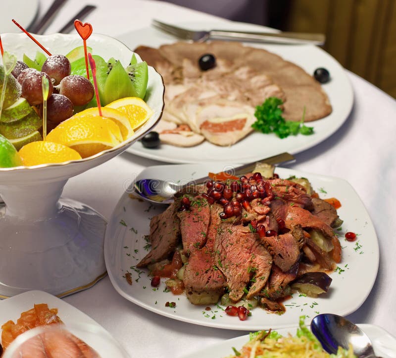 Meat, restaurant russia stock photo. Image of fruit, fried - 28364024