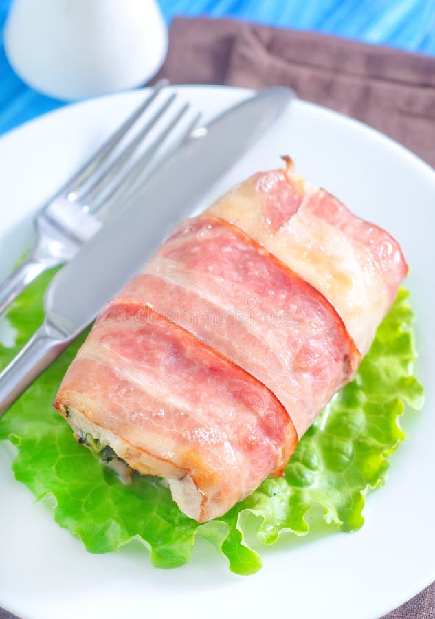 Raw meat roll stock image. Image of beef, butcher, rolled - 34360087