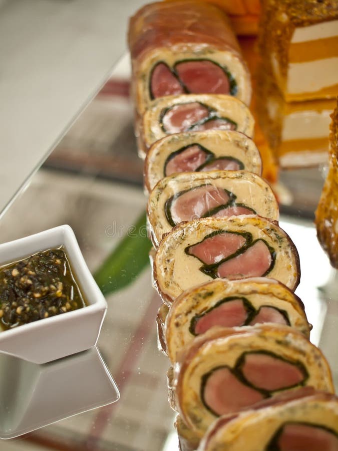 Meat rolls in oven stock image. Image of luncheon, hash - 108658087