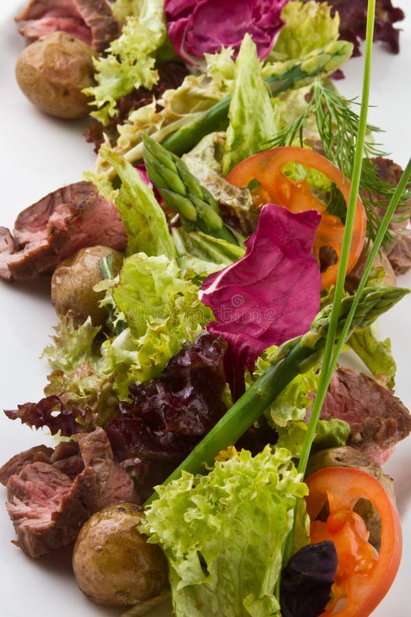 Meat salad stock photo. Image of breakfast, dinner, chicken - 23565622