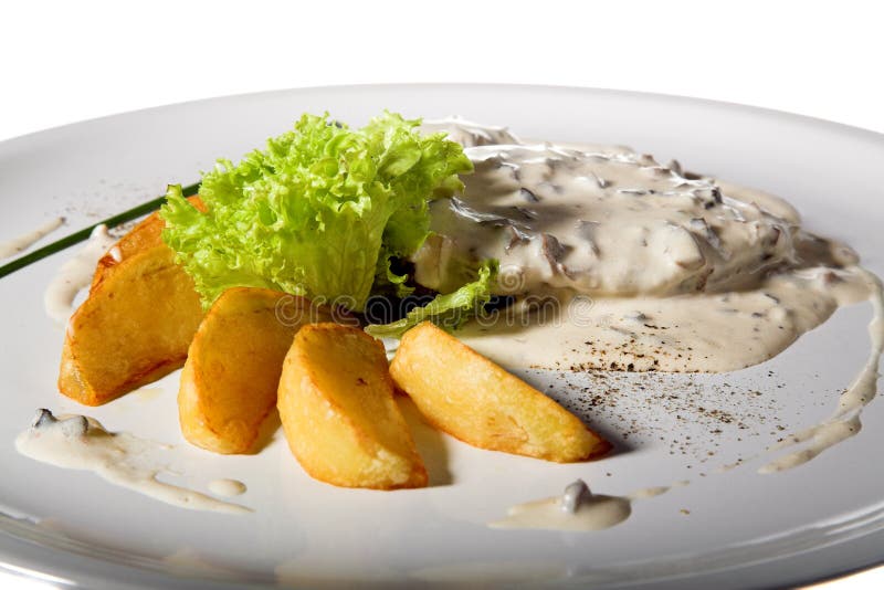 Meat with sause stock photo. Image of dish, appetizer - 7551434