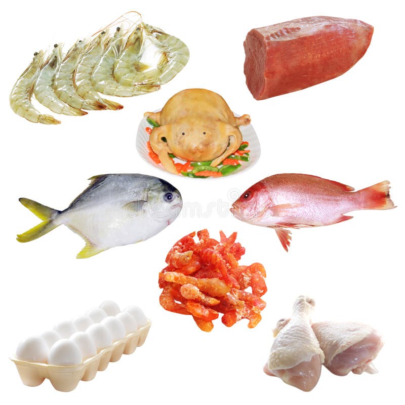 Meat, fish and seafood stock photo. Image of sausages - 3582440