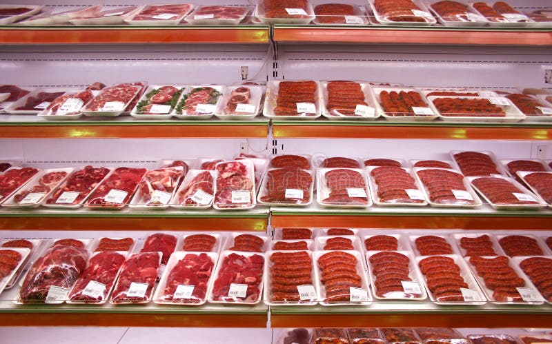 Meat in shop stock photo. Image of beef, commerce, supermarket - 2087268