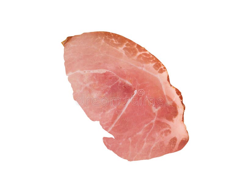 Meat Slice Isolated on White Stock Image - Image of healthy, background ...