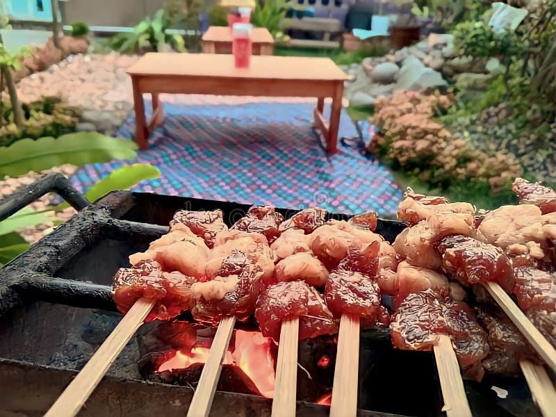 Maranggi Satay stock image. Image of small, satay, meat - 303843063