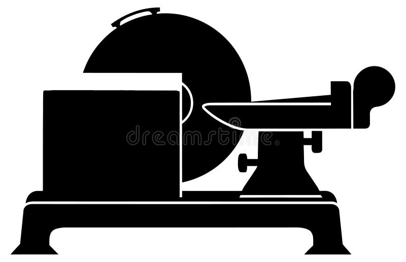 Meat Slicer Vector Silhouette, Meat Slicer Glyph Icon Vector. Meat ...