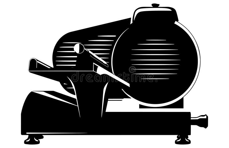 Meat Slicer Vector Silhouette, Meat Slicer Glyph Icon Vector. Meat ...