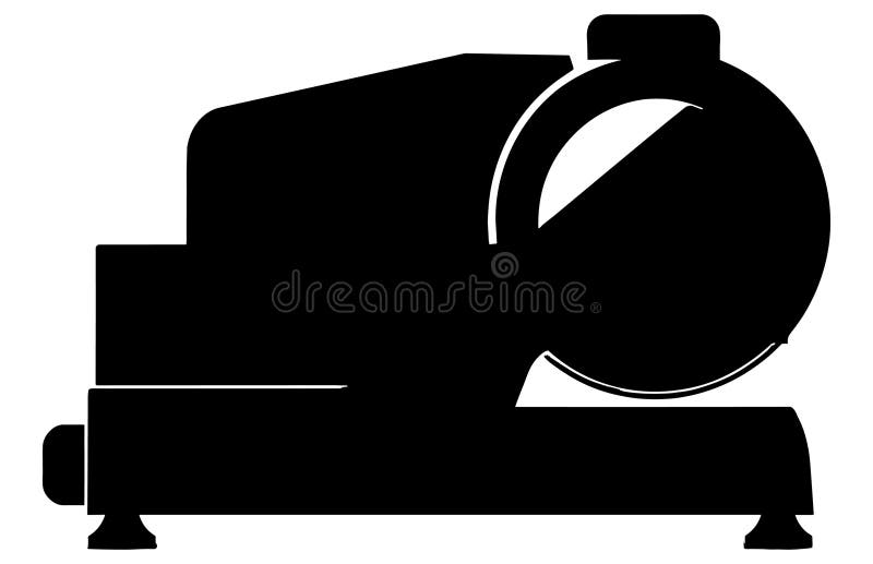 Meat Slicer Vector Silhouette, Meat Slicer Glyph Icon Vector. Meat ...