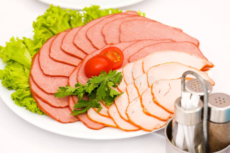 Meat Slices stock image. Image of slices, macro, snack - 13989541