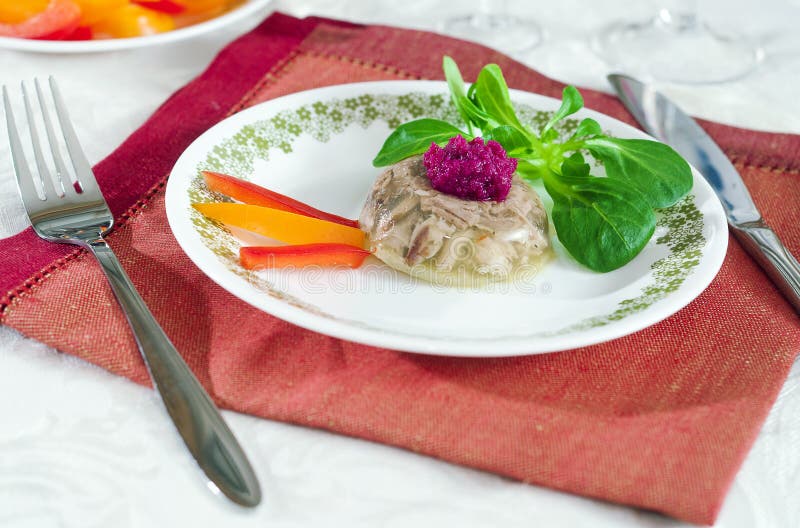 Meat snack stock photo. Image of meal, cold, galantine - 29243156