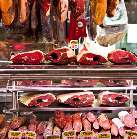 Meat stand editorial photo. Image of cutting, assort - 21092676