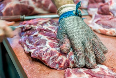 Meat and Steak Processing stock photo. Image of line - 35976506
