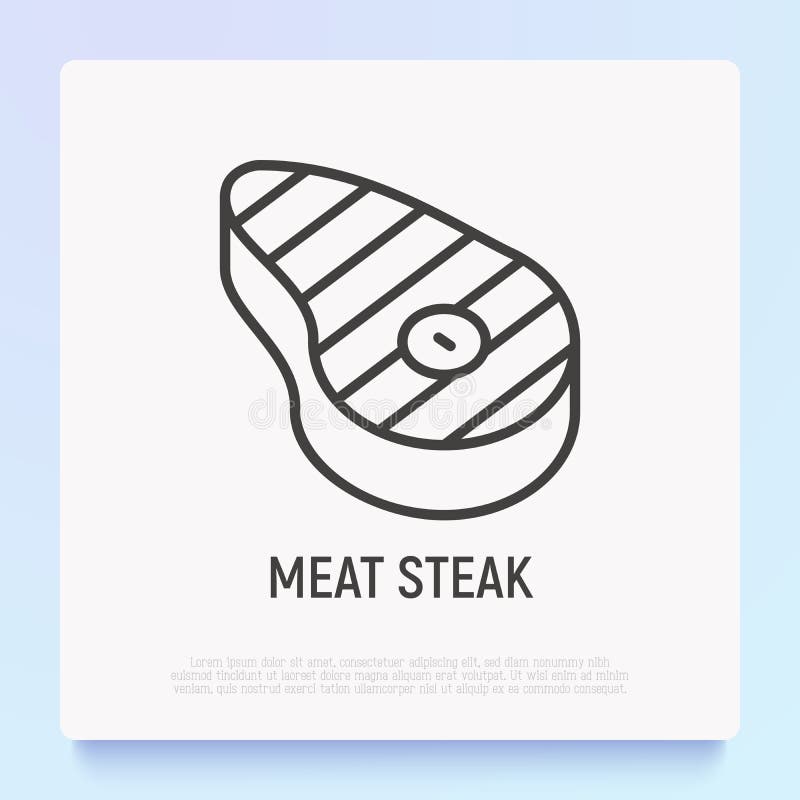 Modern Cut Beef Meat Logo Design Vector Icon Symbol Illustration Stock ...