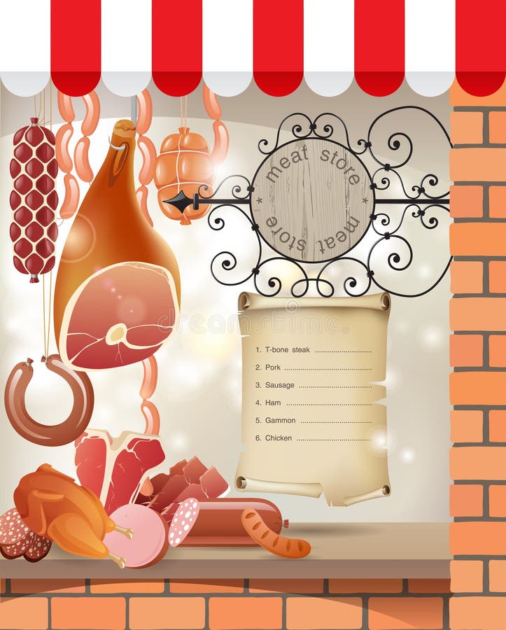 Meat Store Stock Illustrations – 21,807 Meat Store Stock Illustrations ...