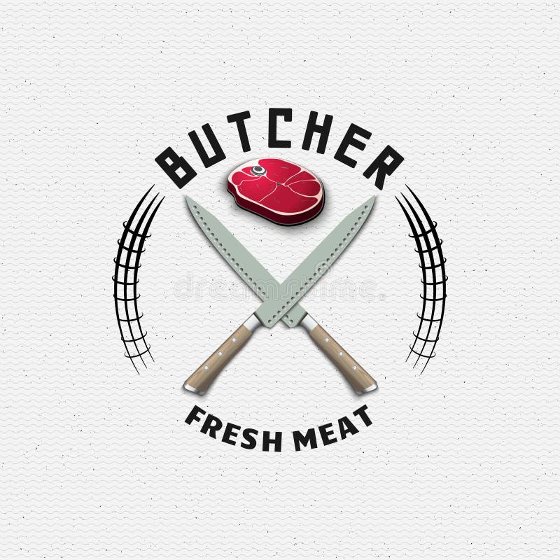 Meat Store Badges Logos and Labels for Any Use Stock Vector ...