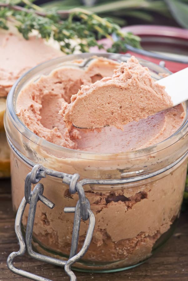 Meat paste stock image. Image of herb, cracker, leftovers - 17429751