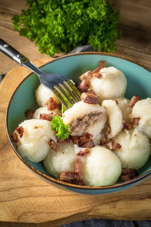 Meat Stuffed Potato Dumplings Stock Image - Image of meat, food: 274690007