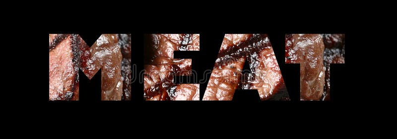 MEAT text stock image. Image of preparation, grill, diet - 6747621