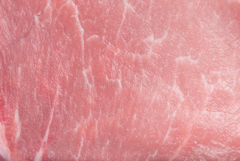 Meat Uncooked Slice Pork Background Texture Close Up Stock Photo ...