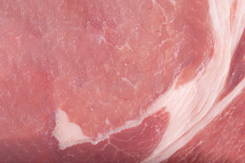 Meat Uncooked Slice Pork Background Texture Close Up Stock Photo ...
