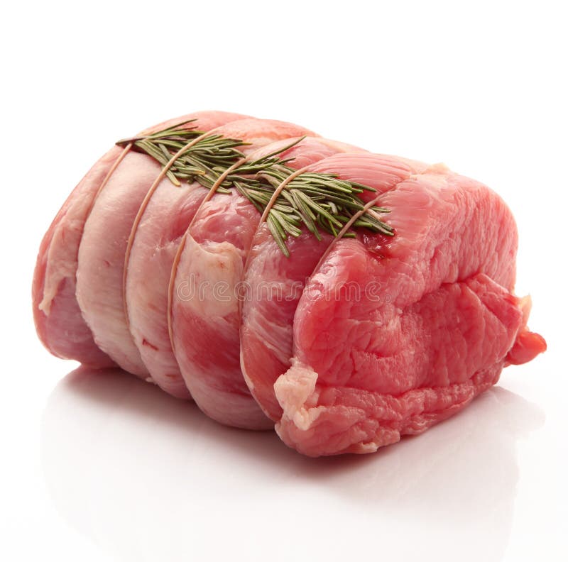 Meat on white backgrouind stock image. Image of food - 104068823