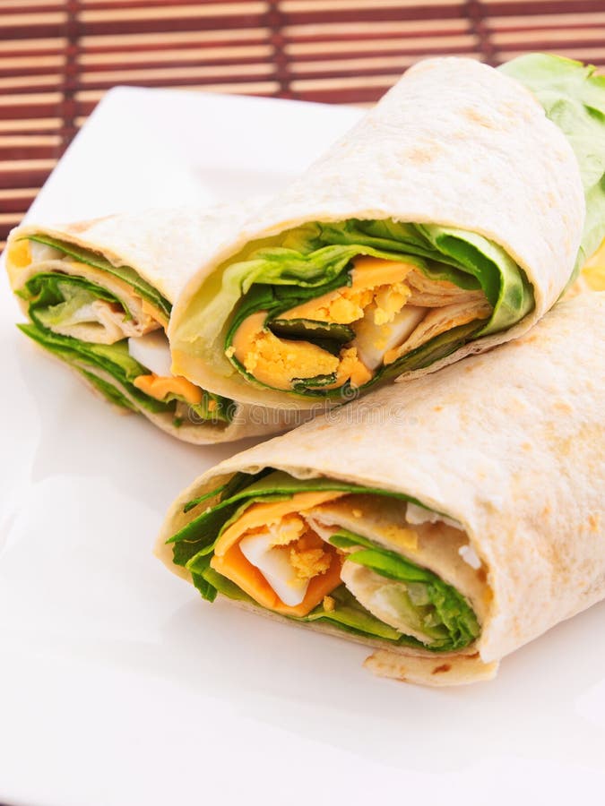 Meat wrap sandwich stock photo. Image of gourmet, wrap - 58594890
