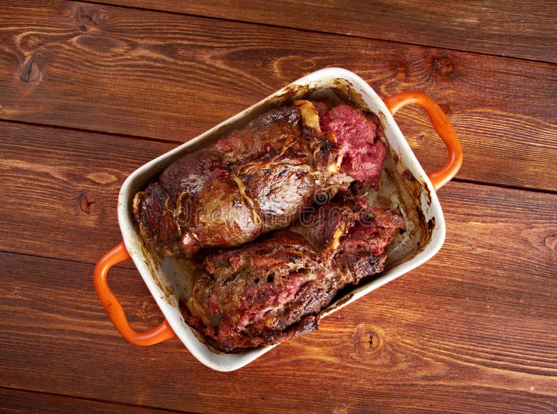 Meat wrapped rolls stock image. Image of dish, roasted - 38982707