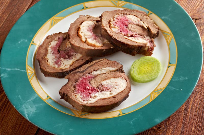 Meat wrapped rolls stock image. Image of grilled, sauce - 40566879