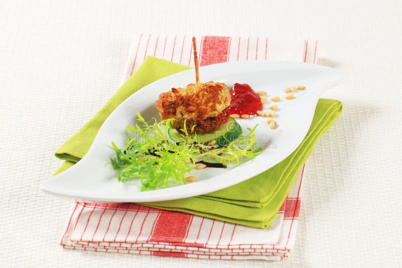 Meatball appetizer stock image. Image of meat, fried - 35981153