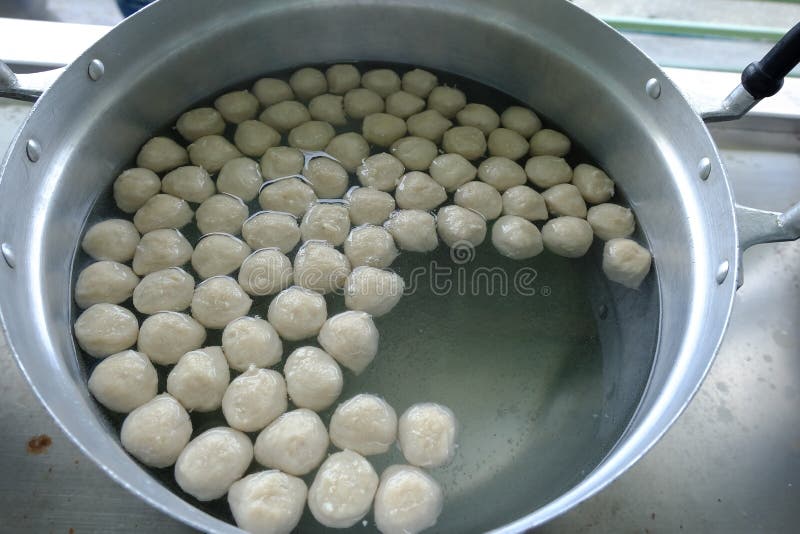 Meatball in noodle soup stock photo. Image of meatball - 99546750