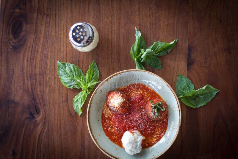 Meatball Sampler stock image. Image of plate, brown, mediterranean ...
