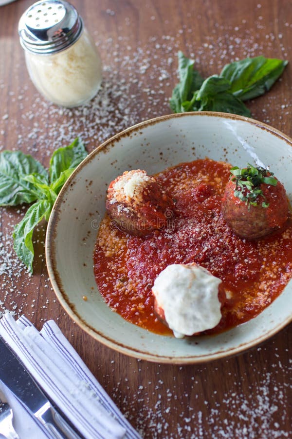 Meatball Sampler stock photo. Image of spaghetti, gourmet - 92929678