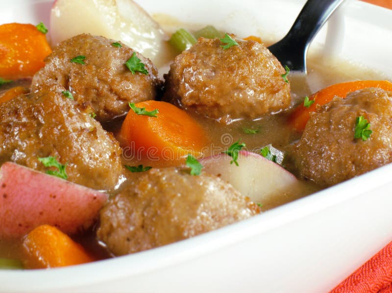 Meatball Stew stock image. Image of meatball, meat, meal - 8939359