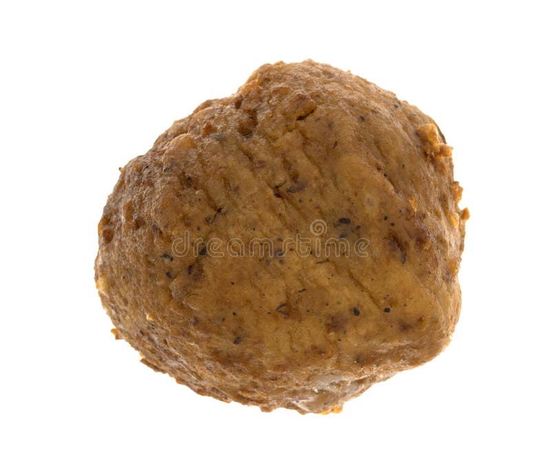 Meatball on a White Background Stock Image - Image of meal, portion ...