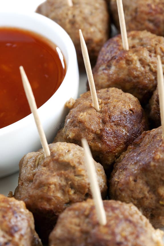 Meatballs Appetiser stock photo. Image of selective, swedish - 10797944